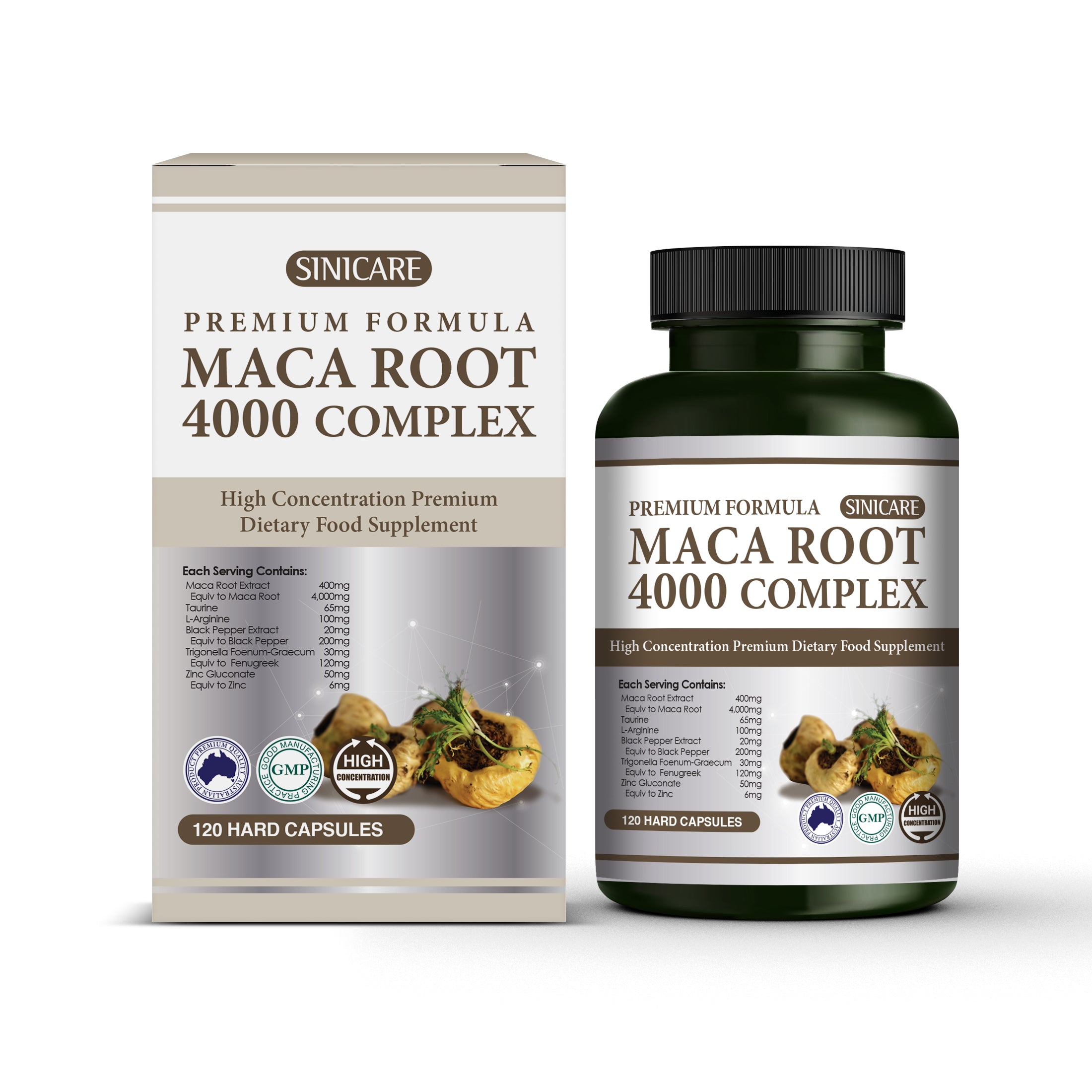 Maca Root 4000 Complex 120s – Sini Australia Pty Ltd