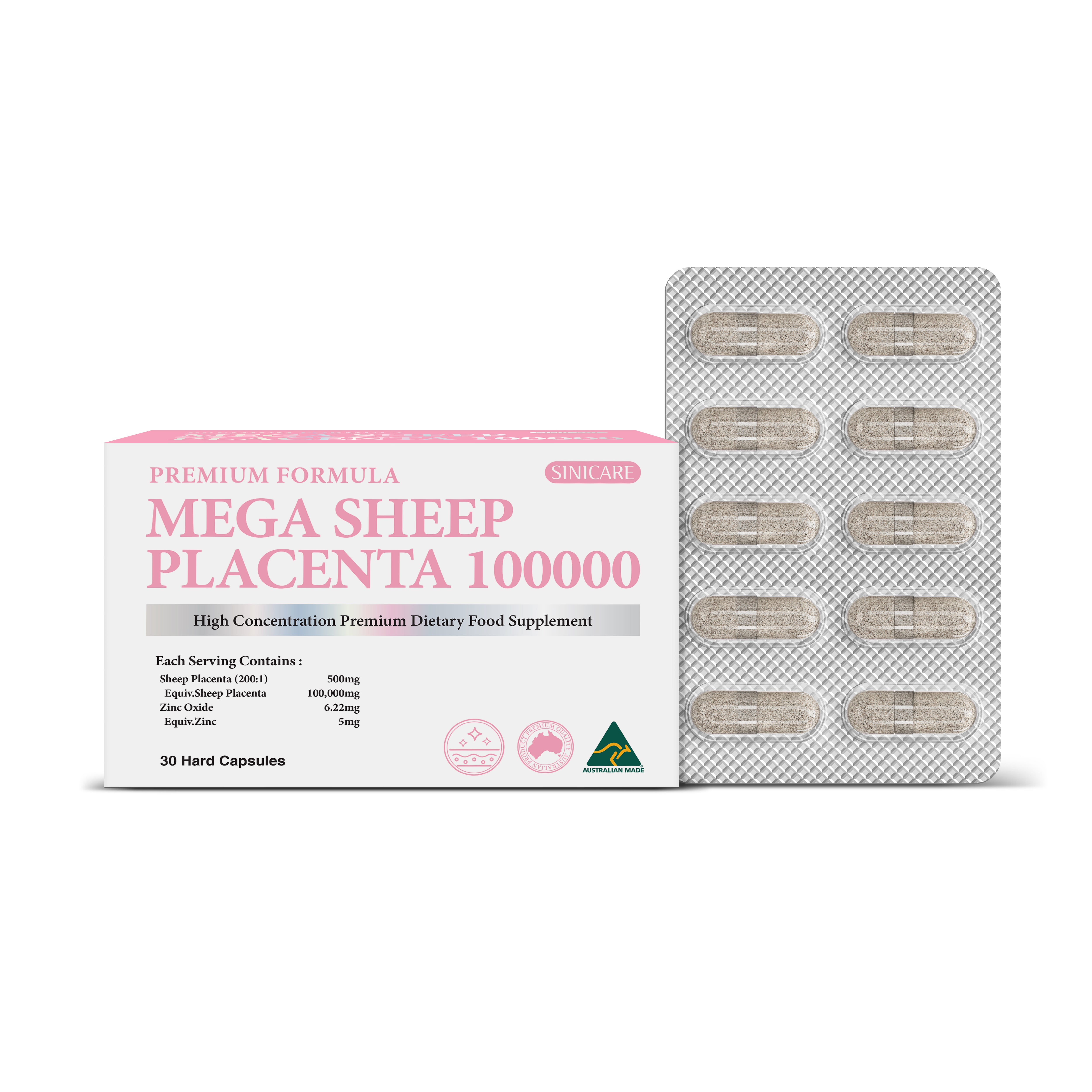 Mega Sheep Placenta Capsules – Sini Australia Pty Ltd